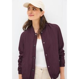 Cecil Blouson ohne Kapuze mit Stehkragen und Knopfleiste mulberry red XS (36) XS (36) Leichte Jacke für Damen von Cecil