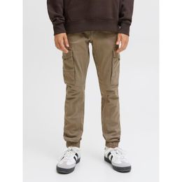 Jack & Jones JACK & JONES JUNIOR Cargohose &raquo;JPSTPAUL JJFLAKE AKM 542&laquo; Brindle 158 - N-Gr N-Gr 158 Praktische Cargohose von Jack & Jones Junior