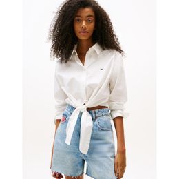 Tommy Jeans Langarmbluse »TJW LS TIE FRONT SHIRT« Ecru M (38) M (38) Bluse von Tommy Jeans