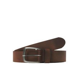 Jack & Jones JACK & JONES Ledergürtel »JACMICHAEL LEATHER BELT SN« Brown Stone