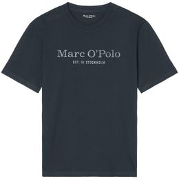 Marc O'Polo MARC O'POLO T-Shirt klassisches Logo-T-Shirt dark night XXXL (58) XXXL (58) Kurzarm-Design, ideal für Sommer oder als Layering-Basis