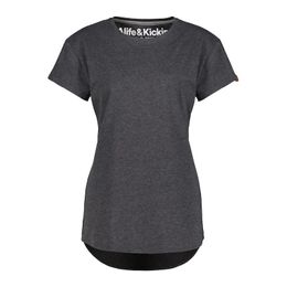 ALIFE & KICKIN Rundhalsshirt »Damen MinnyAK A« moonless melange XS XS Trendiges Damen T-Shirt MinnyAK A von alife and kickin - ein Basic für jeden Tag