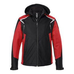 KÜBLER WORKWEAR Kübler Jacke Winter Softshell BODYFORCE schwarz/mittelrot Form 1325 Größe L ; Kübler Workwear (1325 5375-9955-L)