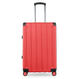 Hartschalen-Trolley Hauptstadtkoffer "Q-Damm, verschiedene Farben und Größen", Gr. B/H/T: 45,5cm x 68cm x 27cm 71 l, orange (koralle), ABS, festlich, Koffer, Hartschalenkoffer Reisekoffer Trolley mit TSA-Schloss
