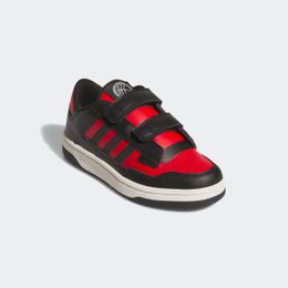 Klettschuh adidas Sportswear "RAPID COURT KIDS", Gr. 33, core schwarz, collegiate rot, core weiß, Synthetik, Schuhe