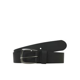 Jack & Jones Ledergürtel JACK & JONES "JACMICHAEL LEATHER BELT SN", Herren, Gr. 95, schwarz, Leder, unifarben, Gürtel