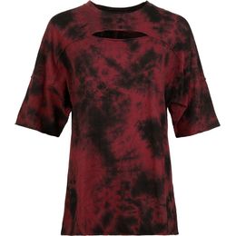 Black Premium by EMP Essential T-Shirt mit Cut-Out T-Shirt schwarz rot in XXL Q325-000685