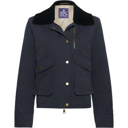 Brigitte von Sch&ouml;nfels Brigitte von Sch&ouml;nfels Kurze Wachsjacke Blau (Gr&ouml;&szlig;e: 36)