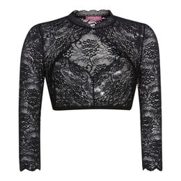 Kr&uuml;ger Kr&uuml;ger 3/4-Arm Dirndlbluse Schwarz (Gr&ouml;&szlig;e: 44)