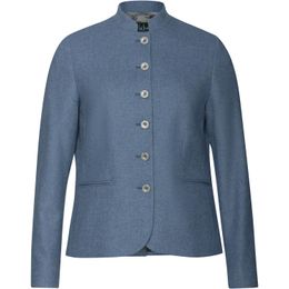Luis Steindl Tweed-Stehkragenjacke Blau (Gr&ouml;&szlig;e: 46)
