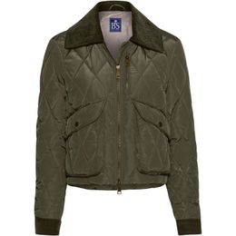 Brigitte von Sch&ouml;nfels Brigitte von Sch&ouml;nfels Kurze Steppjacke mit Cord Khaki (Gr&ouml;&szlig;e: 46)