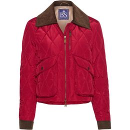 Brigitte von Sch&ouml;nfels Brigitte von Sch&ouml;nfels Kurze Steppjacke mit Cord Rot (Gr&ouml;&szlig;e: 40)