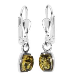 Paar Ohrhänger OSTSEE-SCHMUCK "OSTSEE-SCHMUCK Ohrhänger Mandy Ohrhänger Mandy", weiß, Ohrringe, Damen, 24 x 6mm, Silber 925 (Sterlingsilber)