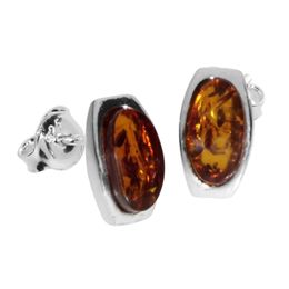 Paar Ohrstecker OSTSEE-SCHMUCK "OSTSEE-SCHMUCK Ohrstecker Tinta Ohrstecker Tinta", weiß, Ohrringe, Damen, 10 x 6mm, Silber 925 (Sterlingsilber)