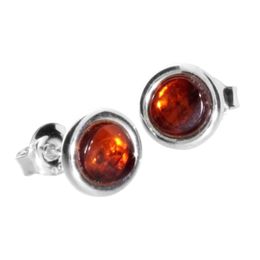 Paar Ohrstecker OSTSEE-SCHMUCK "OSTSEE-SCHMUCK Ohrstecker Classic 5 mm Ohrstecker Classic 5 mm", weiß, Ohrringe, Damen, 8mm rund, Silber 925 (Sterlingsilber)