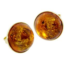 Paar Ohrstecker OSTSEE-SCHMUCK "OSTSEE-SCHMUCK Ohrstecker Classic 12 mm Ohrstecker Classic 12 mm", gelb, Ohrringe, Damen, 12mm rund, Gelbgold 333