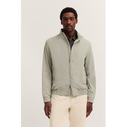 Blouson Bugatti "Regular Fit", Herren, Gr. 48, 130, moos, 100% Polyester, unifarben, casual, regular fit, Jacken, mit Stehkragen & Stretch-Funktion
