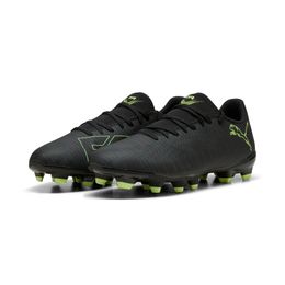Fußballschuh Puma "FUTURE 8 PLAY FG/AG", Gr. 43, grün (Puma schwarz, fizzy light, grün terrain), Synthetik, Schuhe, für Rasenplätze