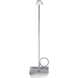 Broggi, Tischlampe, Lampada Bugia ricaricabile cromata (185 lm)