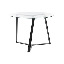 Beliani Esszimmertisch KEBRI in Schwarz - (W) 100 x (H) 74 x (L) 100 cm | Gr.: onesize