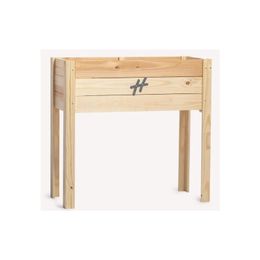 Vcm Holz Hochbeet rechteckig, stehender Pflanzkasten f&uuml;r Garten Terrasse Balkon - H. 78 x B. 80 x. T. 38 cm
