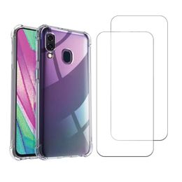 H&uuml;lle Galaxy A40 und 2 schutzfolien - TPU - Transparent