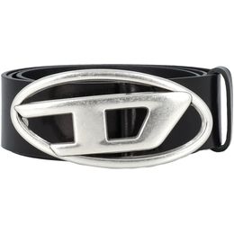 Diesel Gürtel - OVAL D Logo B-1DR Riem - Gr. 95 - in Schwarz - für Damen