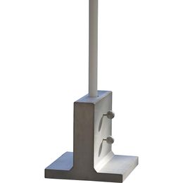 Schirmständer T-Stand, HxBxT 300 x 300 x 300 mm, Beton gewachst kaiserkraft