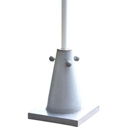 Schirmständer PYLON, HxBxT 400 x 300 x 300 mm, Beton gewachst kaiserkraft