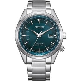 Citizen Herren Funkuhr, silber, Armbanduhren, Armbanduhr, Herrenuhr, Solar, Edelstahlarmband, Saphirglas, Datum