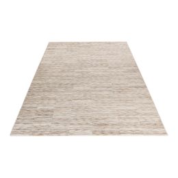 Teppich Obsession, B:200cm H:7mm L:290cm, beige, Polyester, Wohnzimmer, Teppiche, "My Everest 425", abstrakt gemustert, mit Fransen, Vintagedesign