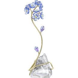 Swarovski Glasblume "Dekofigur Kristallfigur Sammelfigur Florere Vergissmeinnicht", B/H/T: 4cm x 11,2cm, bunt, Metall, Swarovski Kristall, B:4cm