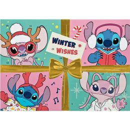 Undercover Kinder Spielzeug-Adventskalender "Lilo & Stitch", bunt, Kunststoff, B:42cm H:29,7cm T:3cm, Adventskalender