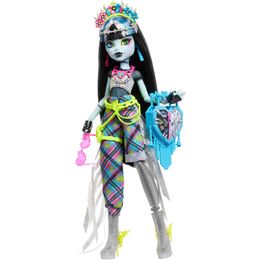 MONSTERHIGH Kinder Anziehpuppe "Monsterfest Frankie Stein mit Festival-Outfit", bunt, Kunststoff, Stoff, Puppen