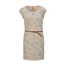 G.I.G.A. by Killtec Damen Sommerkleid "GS 43 WMN DRSS", beige, Gr. 44, G.I.G.A. DX BY KILLTEC, Oberstoff: 93% Baumwolle, 7% Viskose, Kleider, Kleid mit floralem Print,