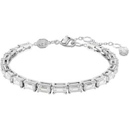 Swarovski Damen Armband "Schmuck Geschenk Matrix Tennis Armkette", Metall, silber, Metall, Armb&auml;nder, mit Swarovski Kristall