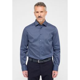 Eterna Herren Langarmhemd "SLIM FIT", blau, Gr. 40, Twill, 100% Baumwolle, Hemden, NON IRON (b&uuml;gelfrei)