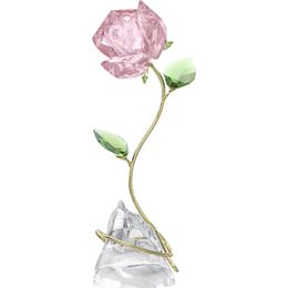 Swarovski Glasblume "Dekofigur Kristallfigur Sammelfigur Florere Rose", B/H/T: 5,3cm x 11,6cm, bunt, Metall, Swarovski Kristall, B:5,3cm H:11,6cm,