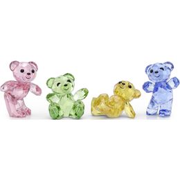 Swarovski Dekofigur "Kristallfiguren Set Bärenfamilie Kris Bär 30. Jubiläumsset", B/H/T: 2,7cm x 3,2cm x 10cm, Bären, bunt, Swarovski Kristall,