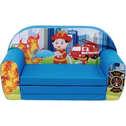 KNORRTOYS Jungen Sofa "Fireman", B/H/T: 77cm x 42cm x 34cm, Baumwolle, bunt, B:77cm H:42cm T:34cm, Sofas, für Kinder; Made in Europe