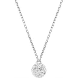 Swarovski Damen Kette mit Anhänger "Schmuck Geschenk Halskette Dextera Kugel", Metall, L: 45, silber, Metall, Halsketten, mit Swarovski Kristall