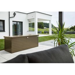 Aufbewahrungsbox BioHort, B:181cm H:71cm T:79cm, braun, Stahl, Garten, Aufbewahrungsboxen, "Freizeitbox 180", BxTxH: 181x79x71 cm, bronzefarben