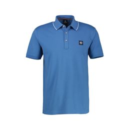 Lerros Herren Poloshirt "Lerros Poloshirt in &Uuml;bergr&ouml;&szlig;en, bequem und sportiv", blau, Gr. 6XL, 97% Baumwolle, 3% Elasthan, Shirts