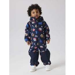 name it Jungen Overall "NMMALFA08 PAWPATROL SOFTSHELL NOOS CPLG", blau, Gr. 80, bedruckt, Softshell, Obermaterial: 94% Polyester, 6% Elasthan,
