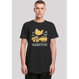 F4NT4STIC Damen T-Shirt "Woodstock Artwork", schwarz, Gr. XS, Obermaterial: 100% Baumwolle, Shirts, Print