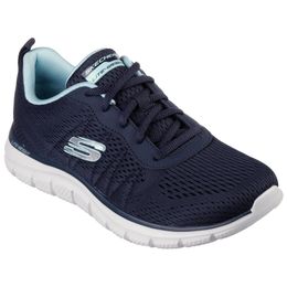 Skechers Damen Sneaker "TRACK-NEW STAPLE", Gr. 38, blau, Textil, Schuhe, Freizeitschuh in veganer Verarbeitung