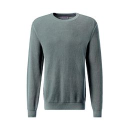 Pierre Cardin Damen Rundhalspullover, blau, Gr. XL, Strick, Obermaterial: 75% Baumwolle, 25% Polyamid, Pullover, mit Struktur