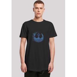 F4NT4STIC Damen T-Shirt "Star Wars Rise Of Skywalker Rebellen Logo Wave'", schwarz, Gr. XXL, Obermaterial: 100% Baumwolle, Shirts, Print