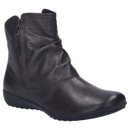Josef Seibel Damen Stiefelette "Naly 24", Gr. 40, braun, Leder, Schuhe, Reißverschluss Stiefel, Winterstiefelette mit zwei Reißverschlüssen