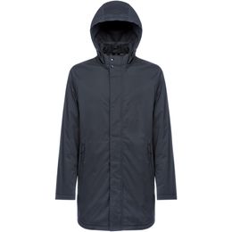 Geox Herren Parka "AURELIO", blau, Gr. 52, unifarben, Web, Obermaterial: 73% Polyester, 27% Elasthan. Futter: 100% Polyamid. Wattierung: 90%